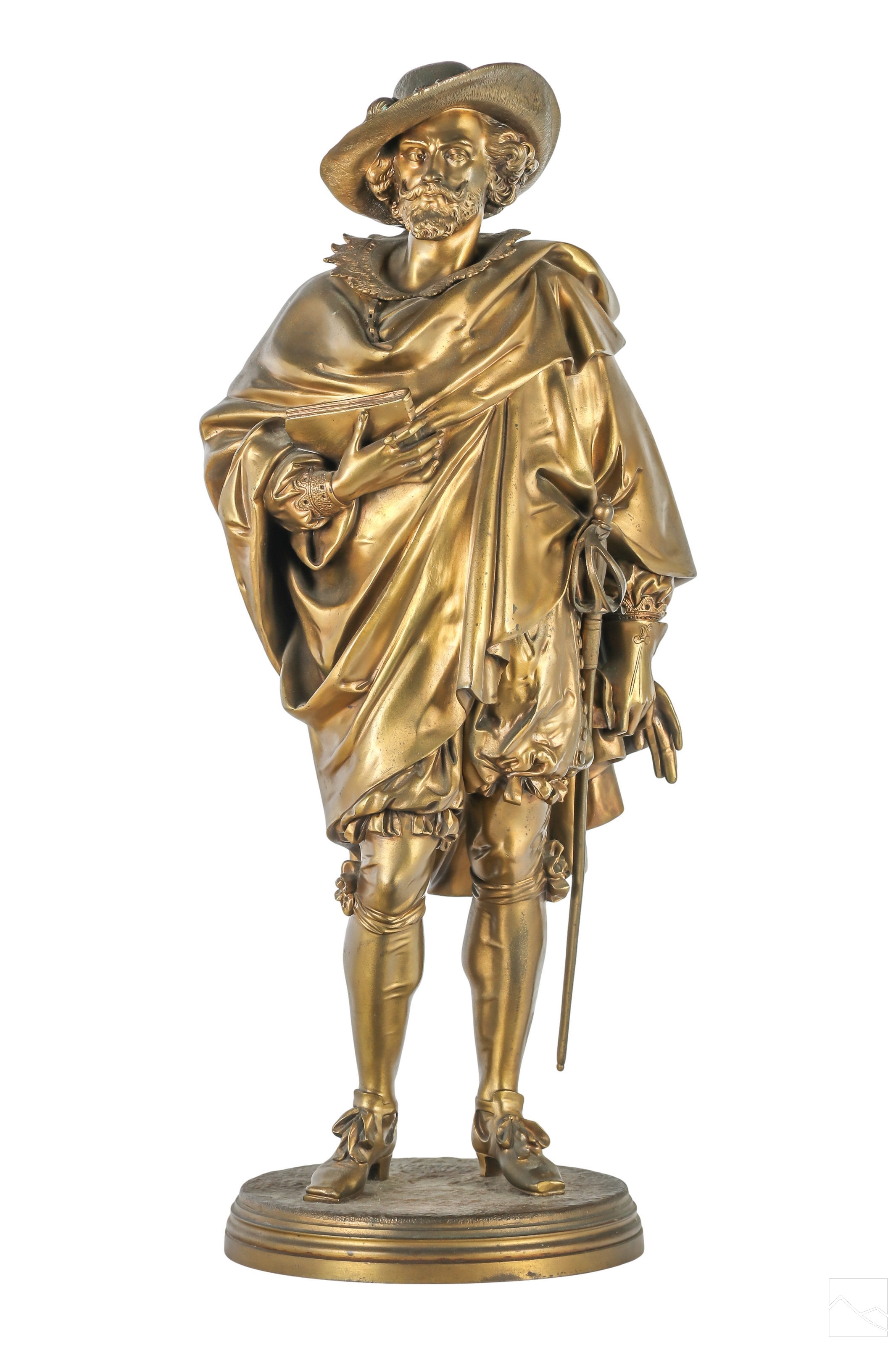 Jean-Jules Salmson | Jean J Salmson 1823-1902 Bronze Van Dyck Sculpture ...