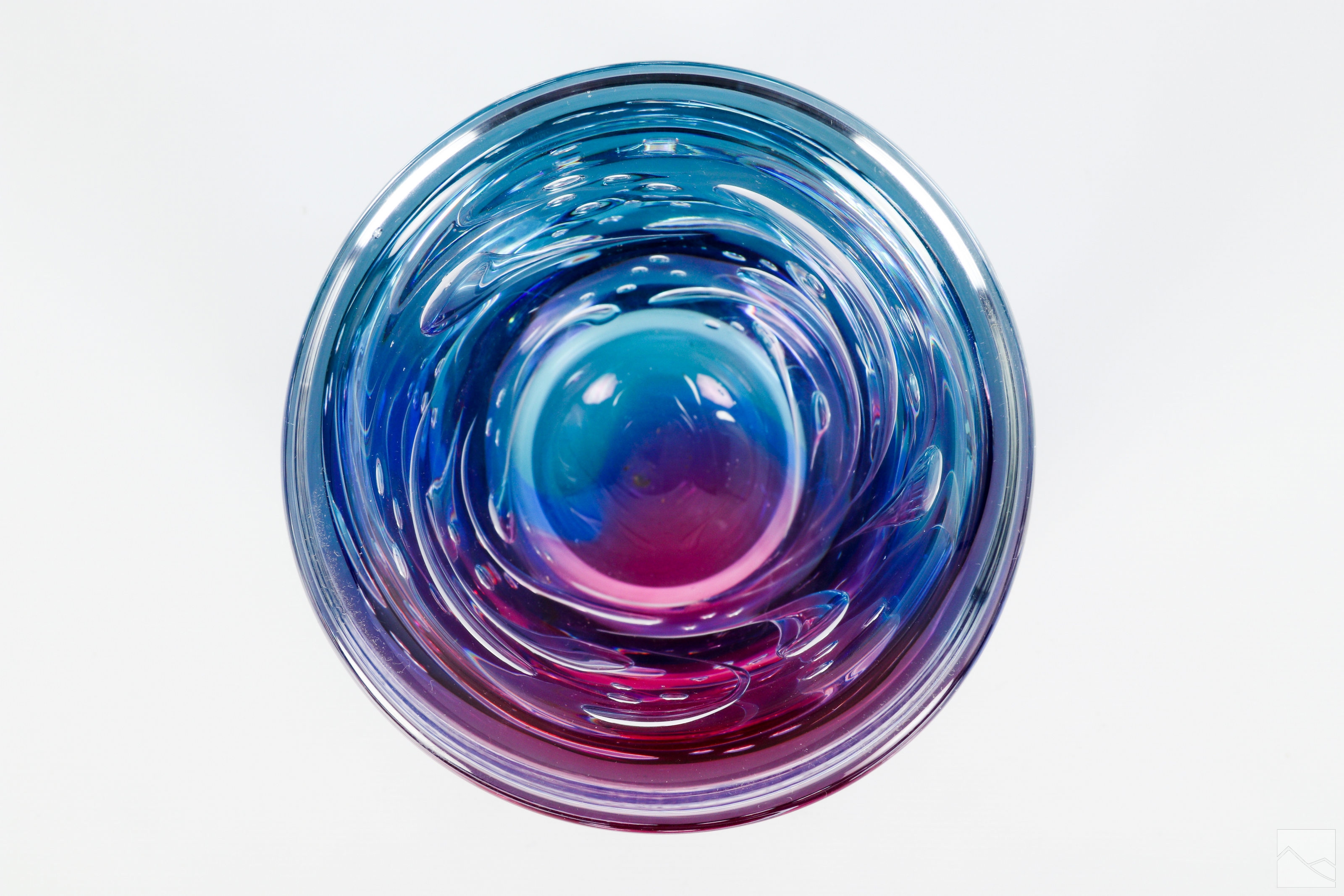 Olle Alberius | Olle Alberius Orrefors Ariel Bubble Art Glass Vase ...