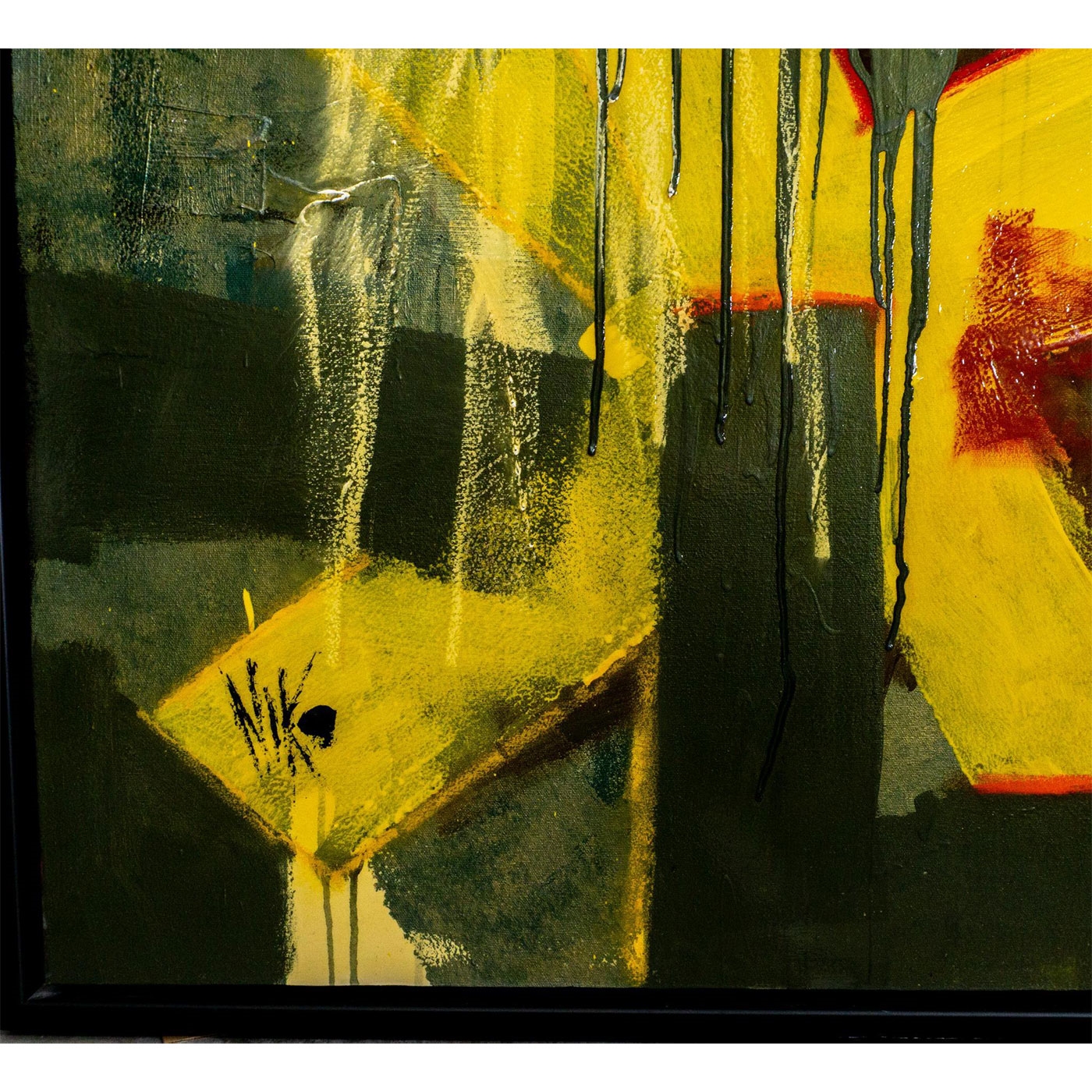 Nicole Mathieu | Large acrylic portrait of a young lady on canvas ...