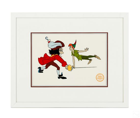 Walt Disney | Walt Disney PETER PAN & HOOK Animation Cel (1953) | MutualArt