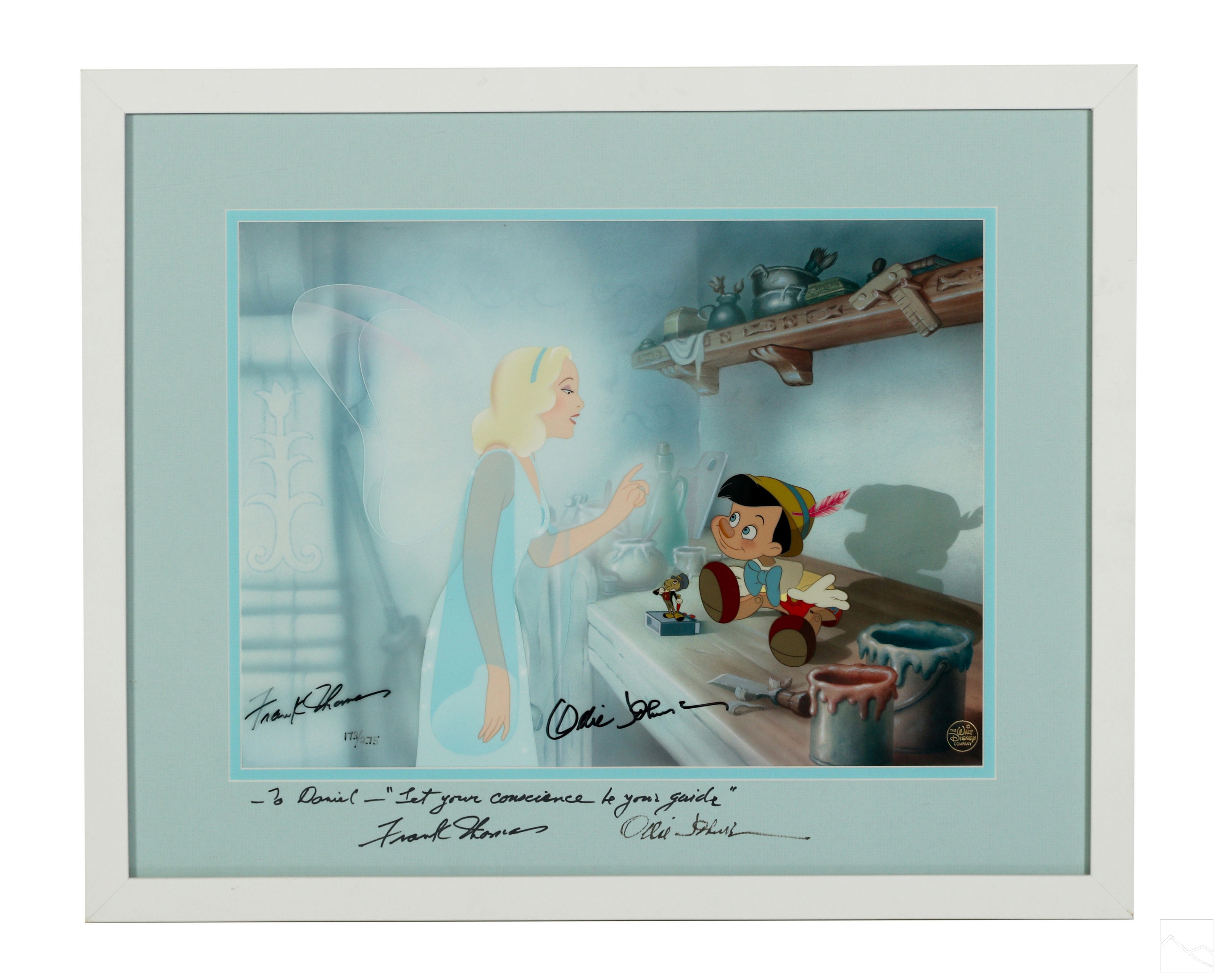 Walt Disney | Walt Disney PINOCCHIO & FAIRY Animation Cel (1940 ...