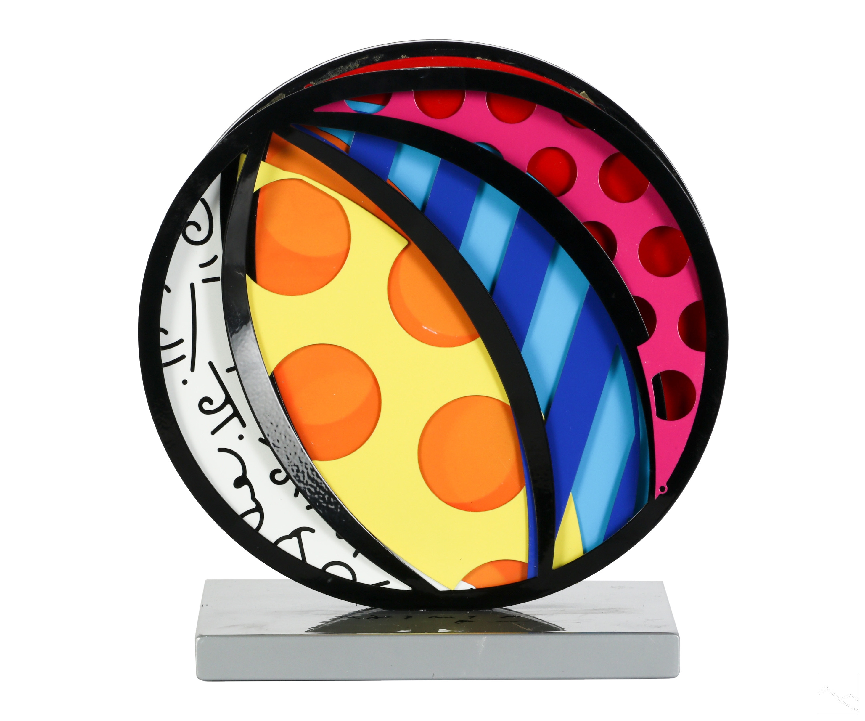 Romero Britto | Romero Britto b.1963 Cubist Pop Art Figural Statue ...