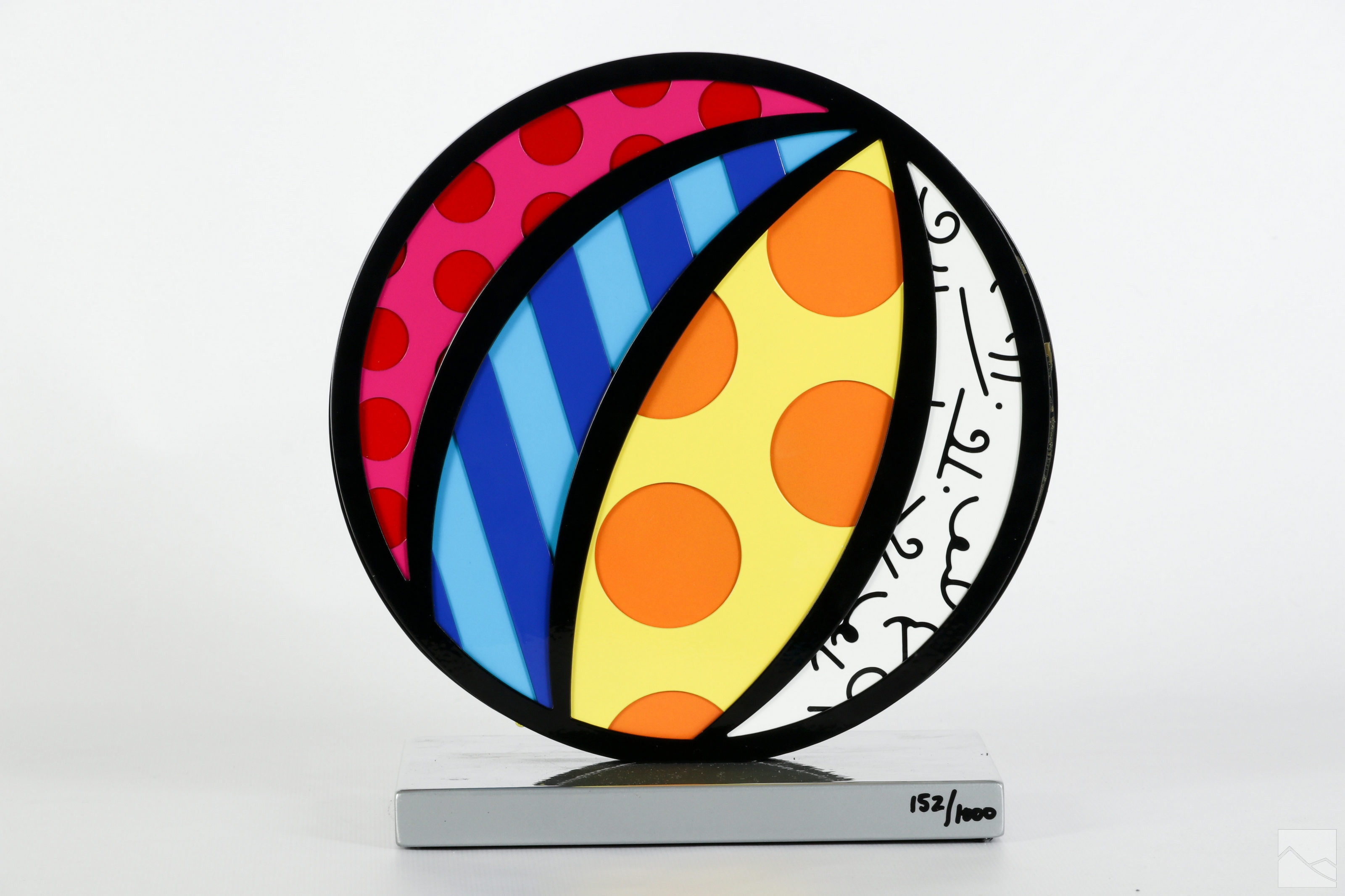 Romero Britto | Romero Britto b.1963 Cubist Pop Art Figural Statue ...