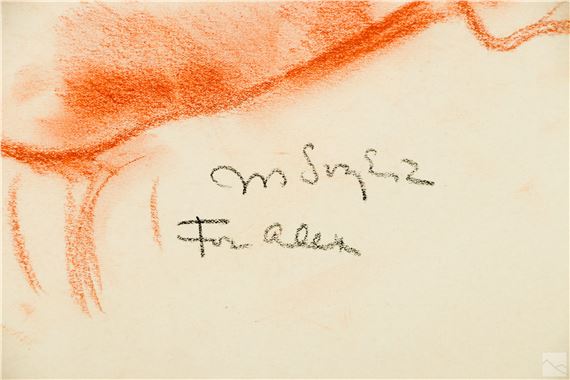 Moses Soyer | Moses Soyer 1899-1974 Nude Sanguine Drawing | MutualArt