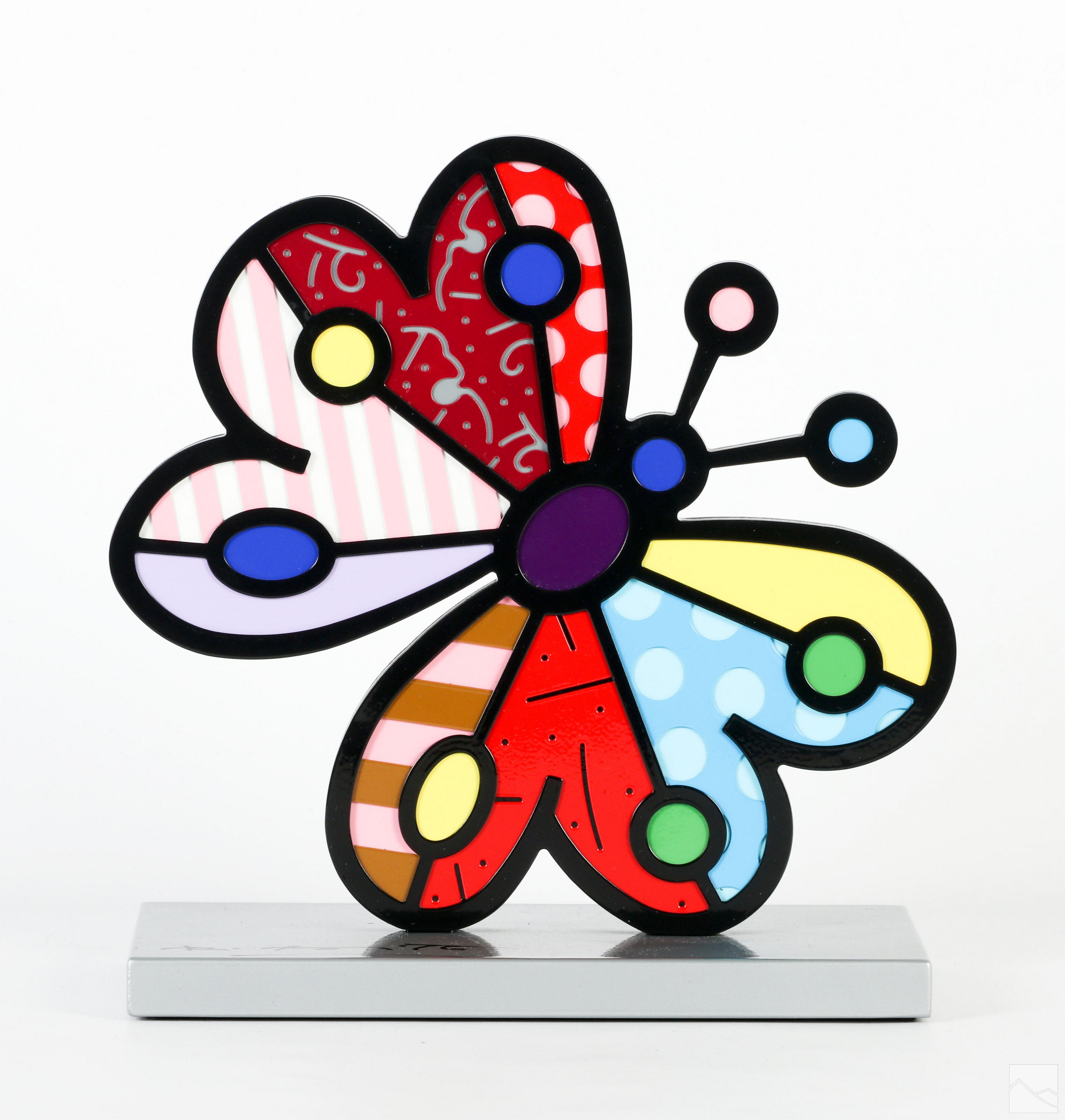Romero Britto | Romero Britto b.1963 Cubist Pop Art Figural Statue ...