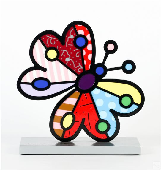 Romero Britto | Romero Britto b.1963 Cubist Pop Art Figural Statue ...
