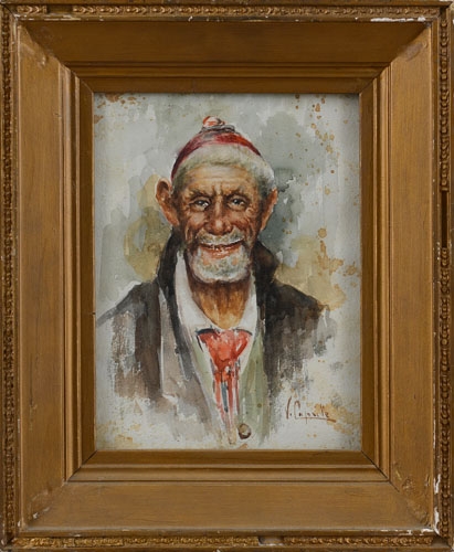 Vincenzo Caprile | Estudio de una cabeza de pescador | MutualArt