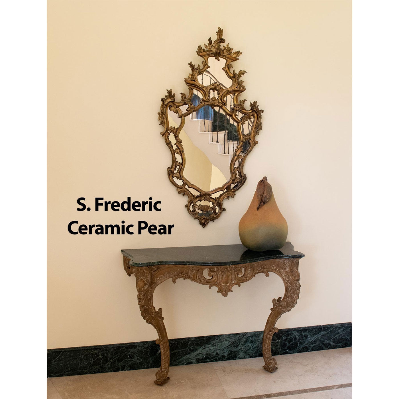 Sarah Frederick | Large Sarah Frederick Stoneware Pottery Pear ...