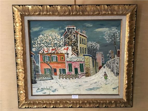 Élisée Maclet | The agile rabbit, view under the snow | MutualArt