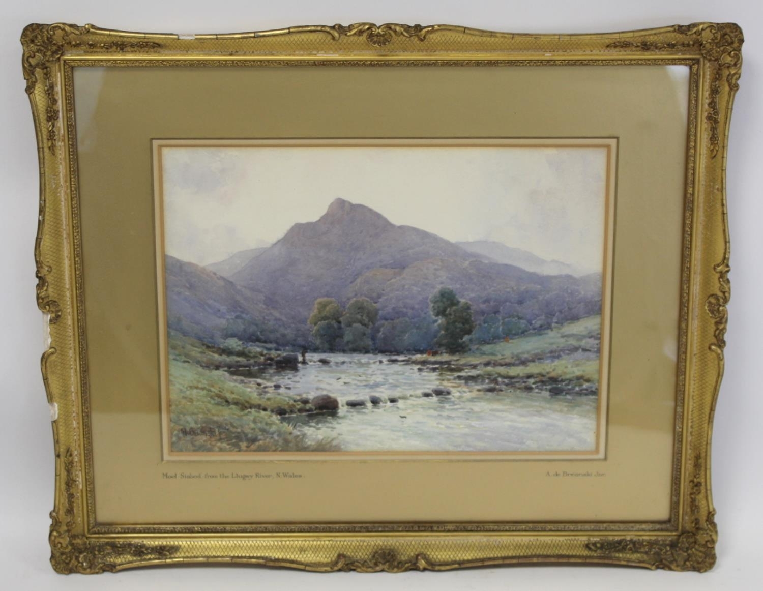 Alfred de Breanski Jr. | Moel Siabod, from the Llugwy River, North ...