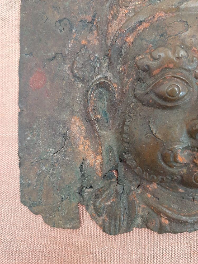 Tibetan School, 17th Century | A Tibetan copper repousse plaque of ...