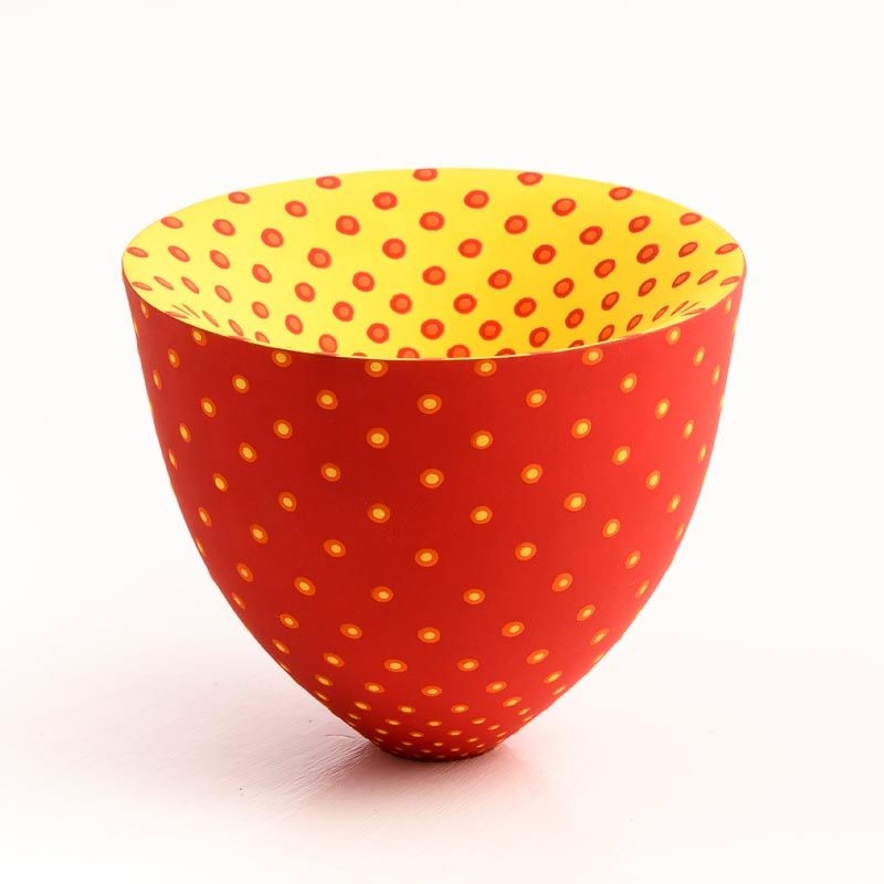 Grainne Watts | Vortex Vessel - Orange/Red | MutualArt