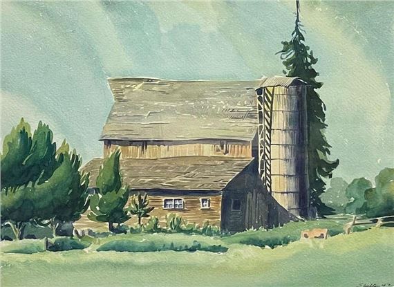 Margaret Shelton | Fraser Valley Farm (1942) | MutualArt