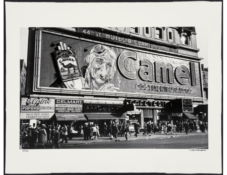 Peter Stackpole | Camel Cigarette Billboard, Times Square (1944 ...
