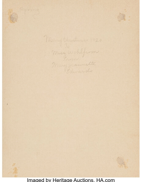 John Paul Edwards | Young Girl Playing a Flute (Circa 1900) | MutualArt