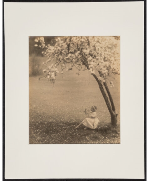 John Paul Edwards | Young Girl Playing a Flute (Circa 1900) | MutualArt