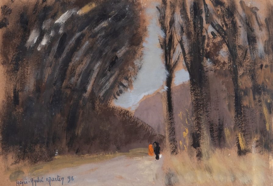 Henri André Martin | Promeneurs sous les grands arbres (1998) | MutualArt
