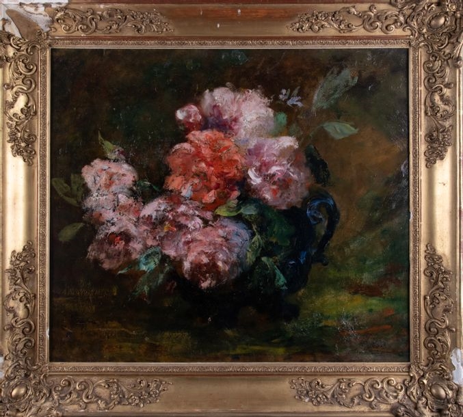 Jacques Martin | Vasque de roses | MutualArt