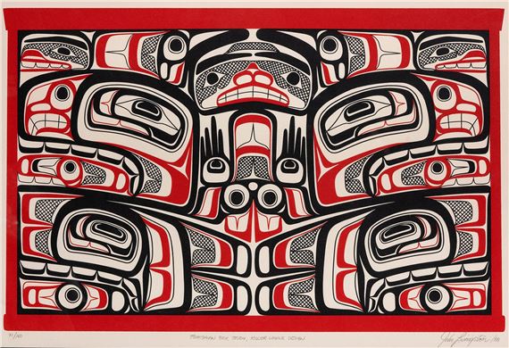 John Livingston | Tsimshian Box Study - Killer Whale Design (1988 ...
