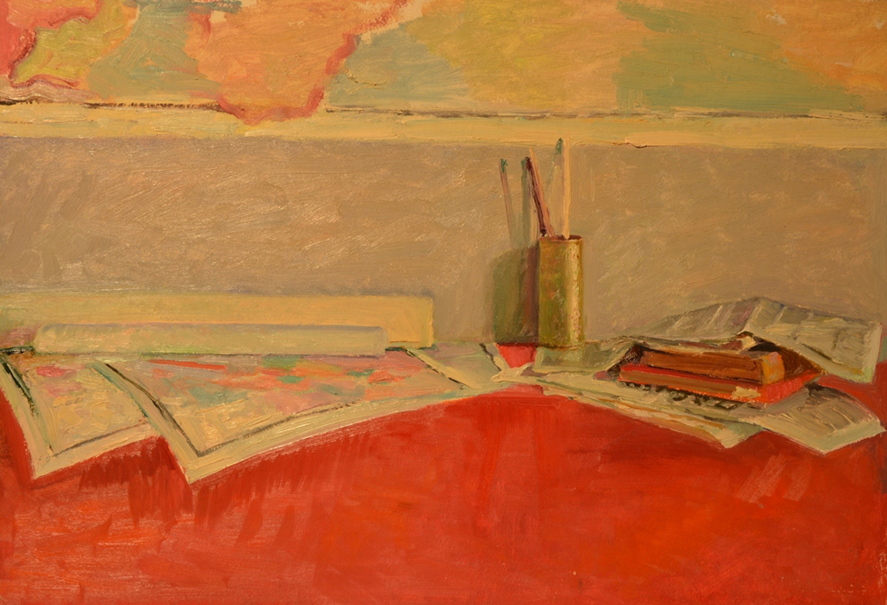 Mark Kaplan | Still-life with a military map | MutualArt