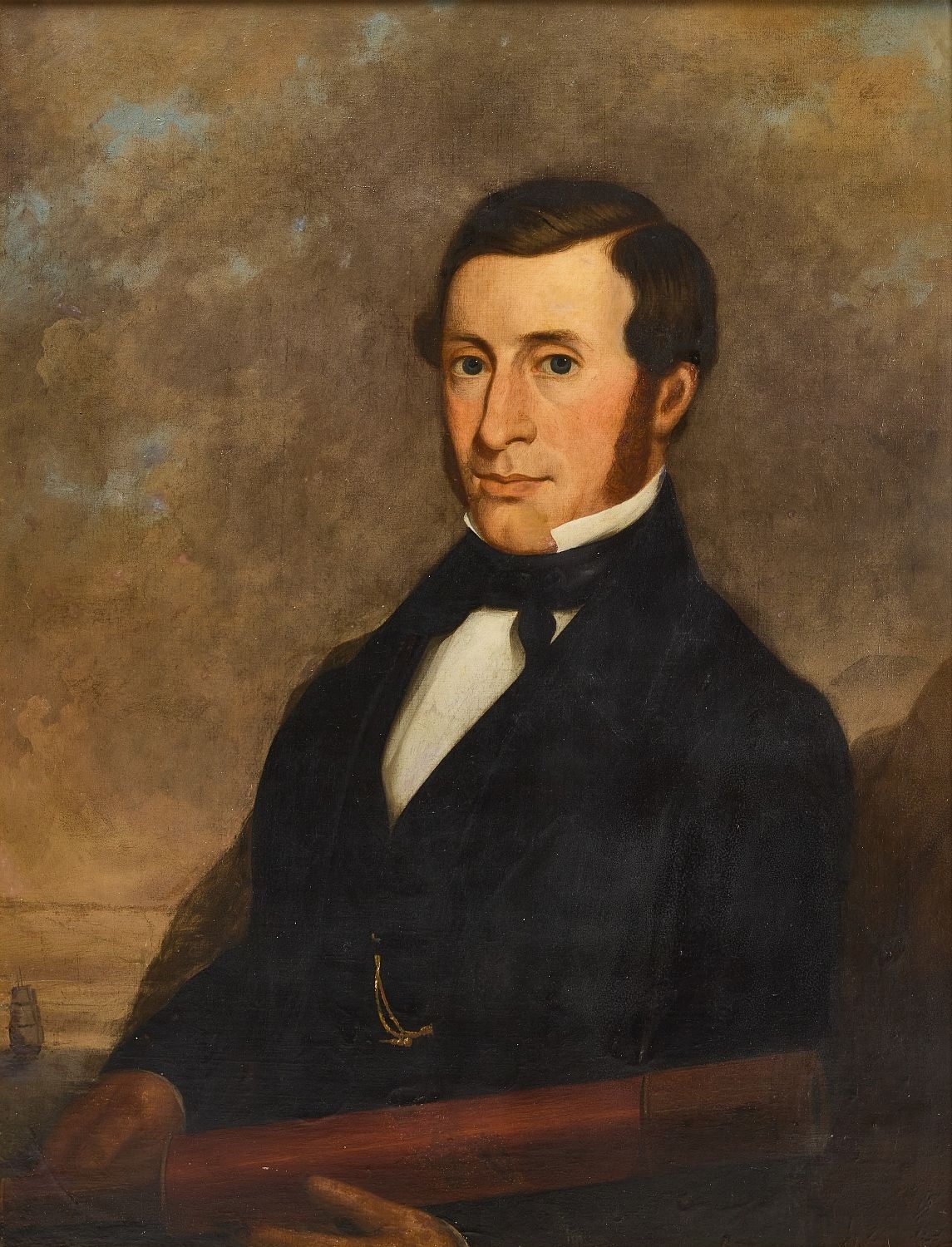 American School, 19th Century | Portrait Sea Captain | MutualArt