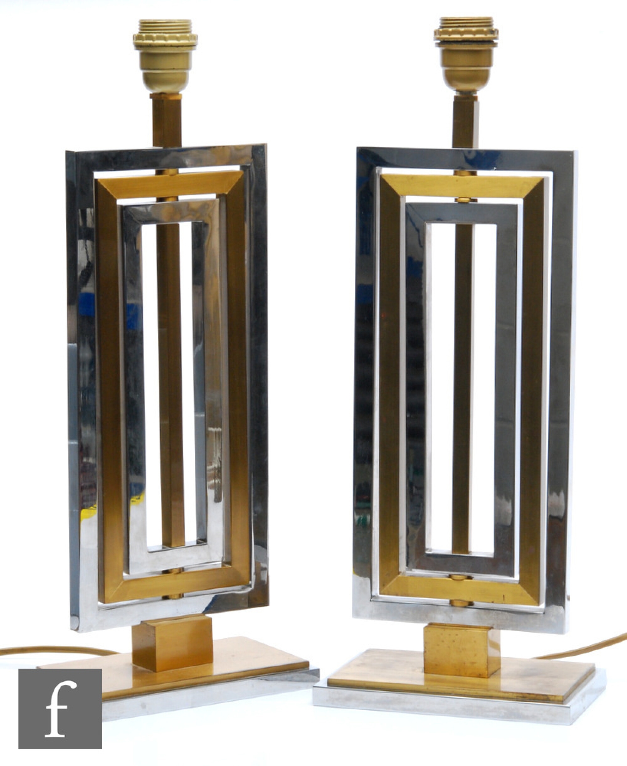 Willy Rizzo | Willy Rizzo for Lumica - A pair of 1970s brushed brass ...