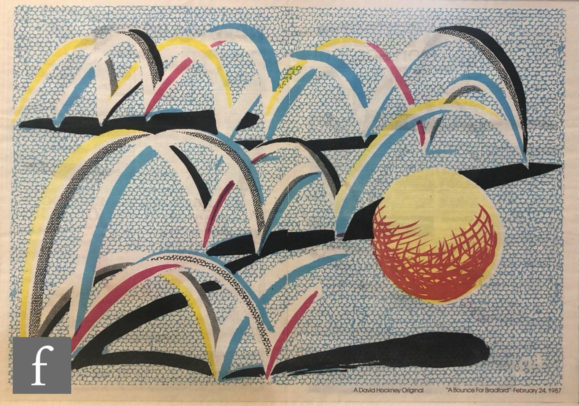 David Hockney | David Hockney (Born 1937) - 'A Bounce for Bradford ...