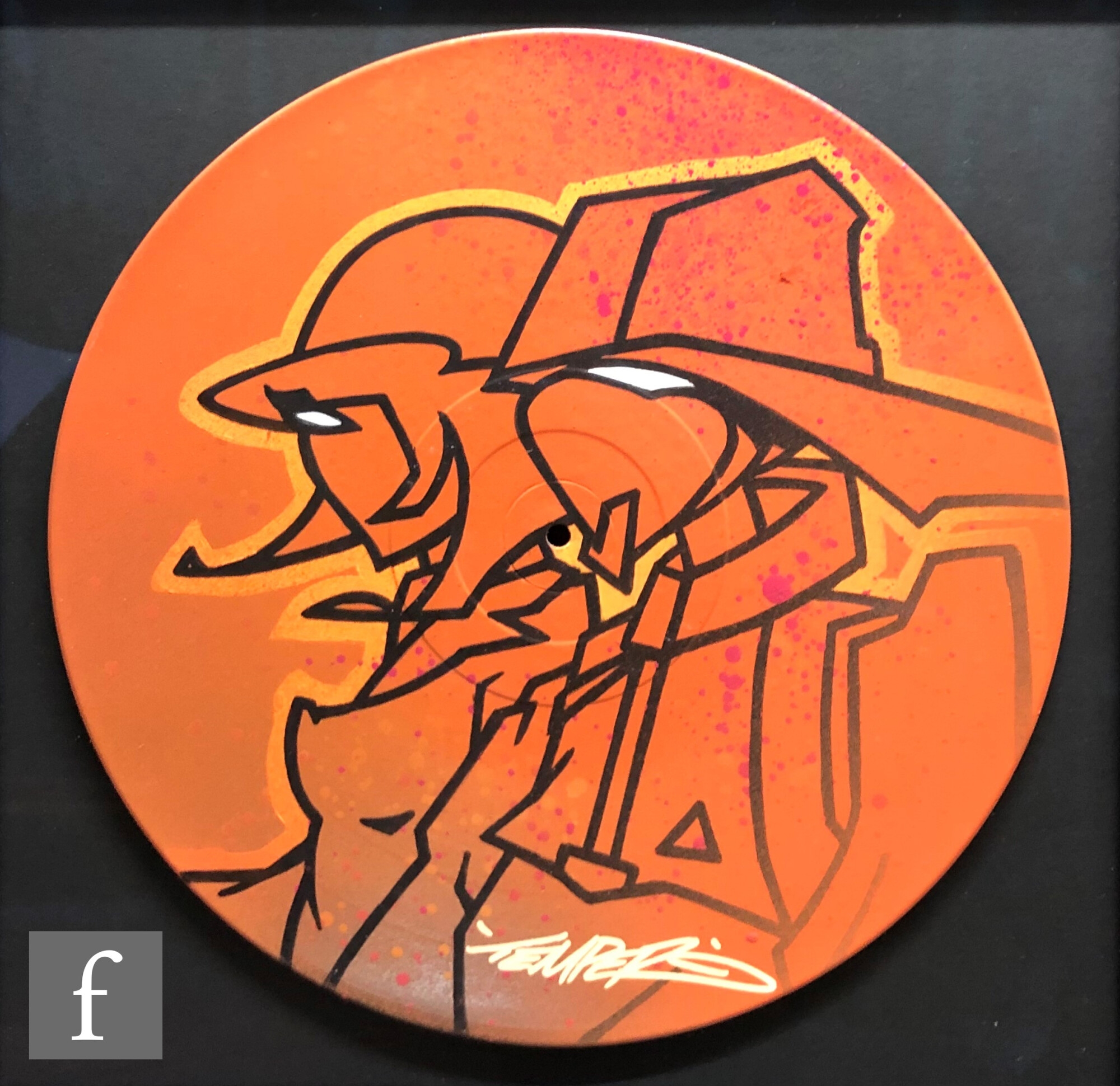 Aaron Bird | Aaron Bird aka Temper - Two figures wearing hats | MutualArt