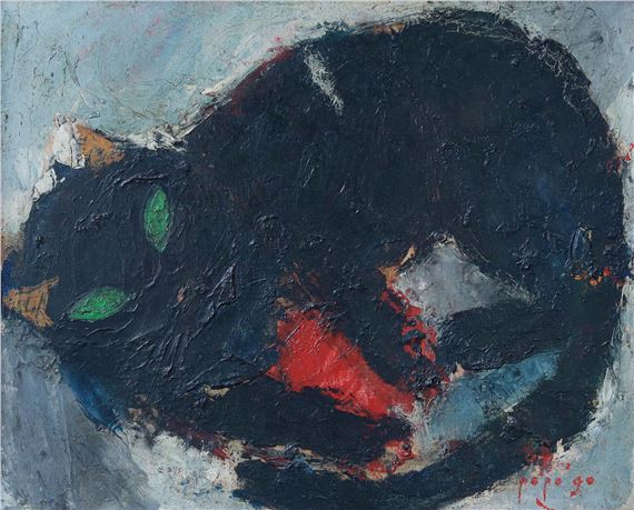 Popo Iskandar | Black Cat, 1990 (1990) | MutualArt