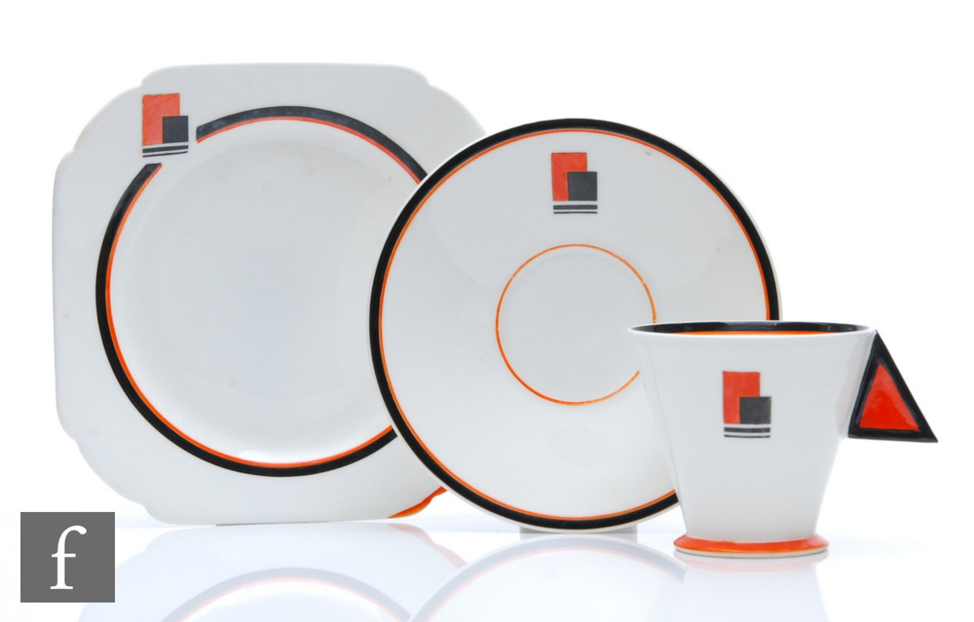 Eric Slater | Eric Slater - Shelley - A 1930s Art Deco Mode shape trio ...