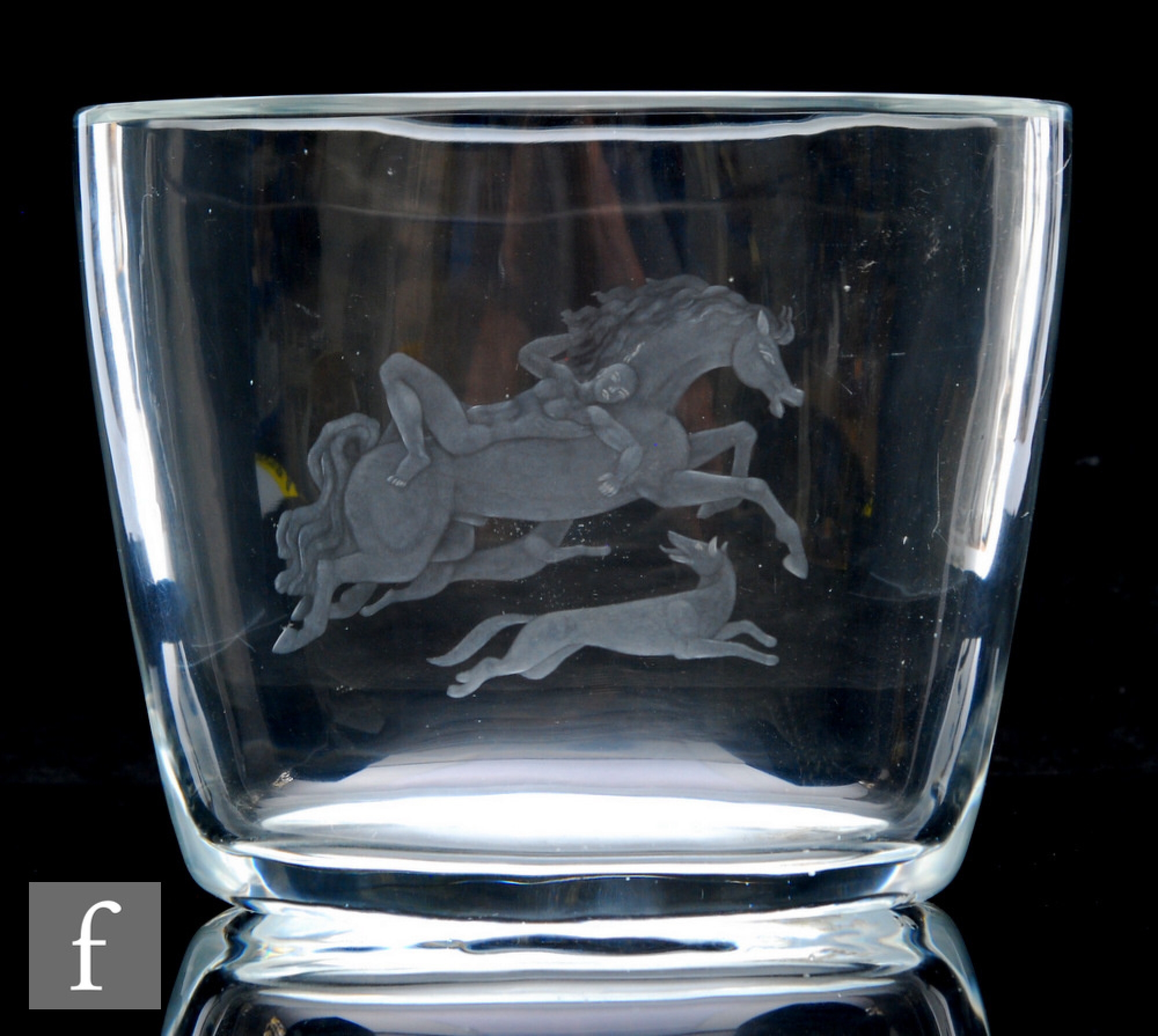 Art Deco School, 20th Century | Edvin Ohrstrom - Orrefors - A large ...