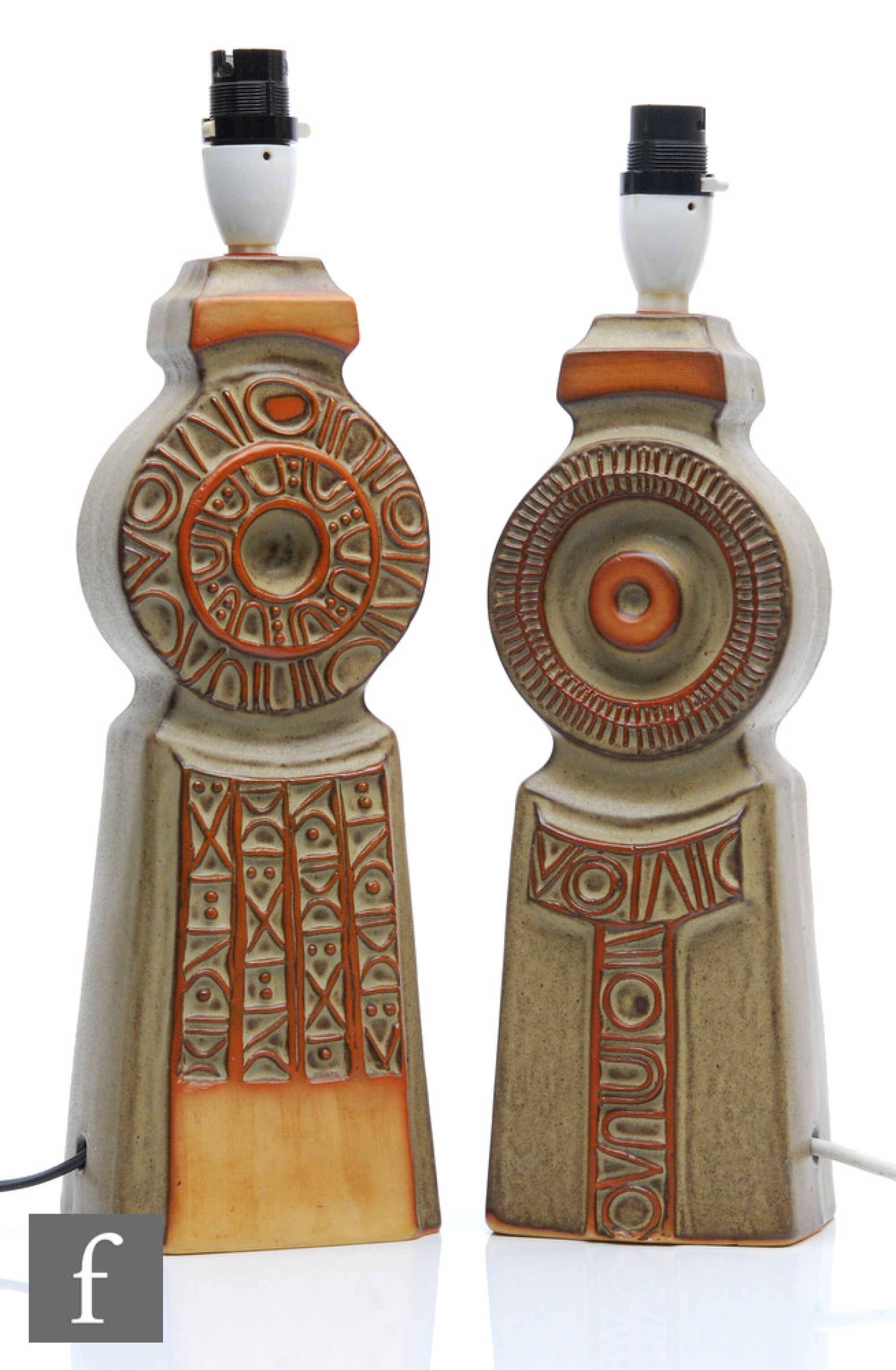 Bernard Rooke | Manner of Bernard Rooke - A pair of 1970s stoneware ...