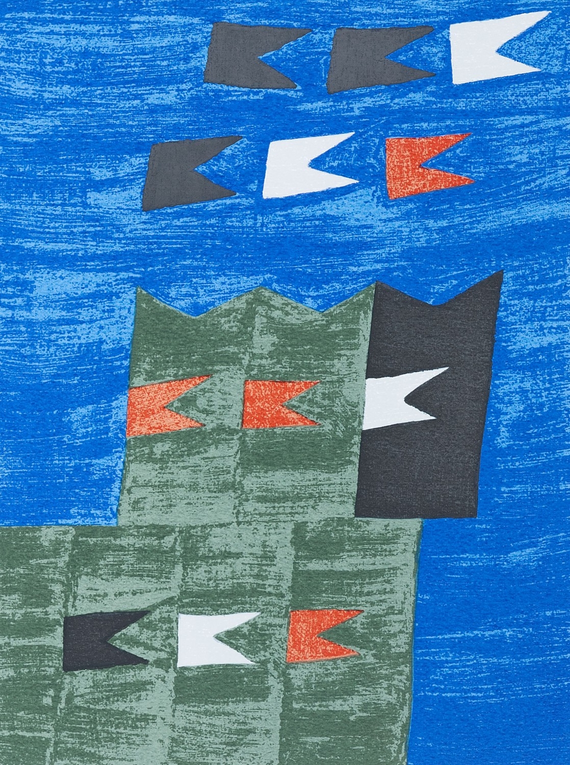 Alfredo Volpi | Bandeirinhas ao Vento | MutualArt