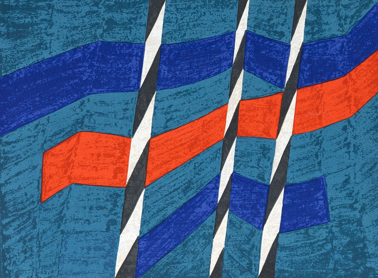 Alfredo Volpi | Mastros e Flâmulas ao Vento | MutualArt