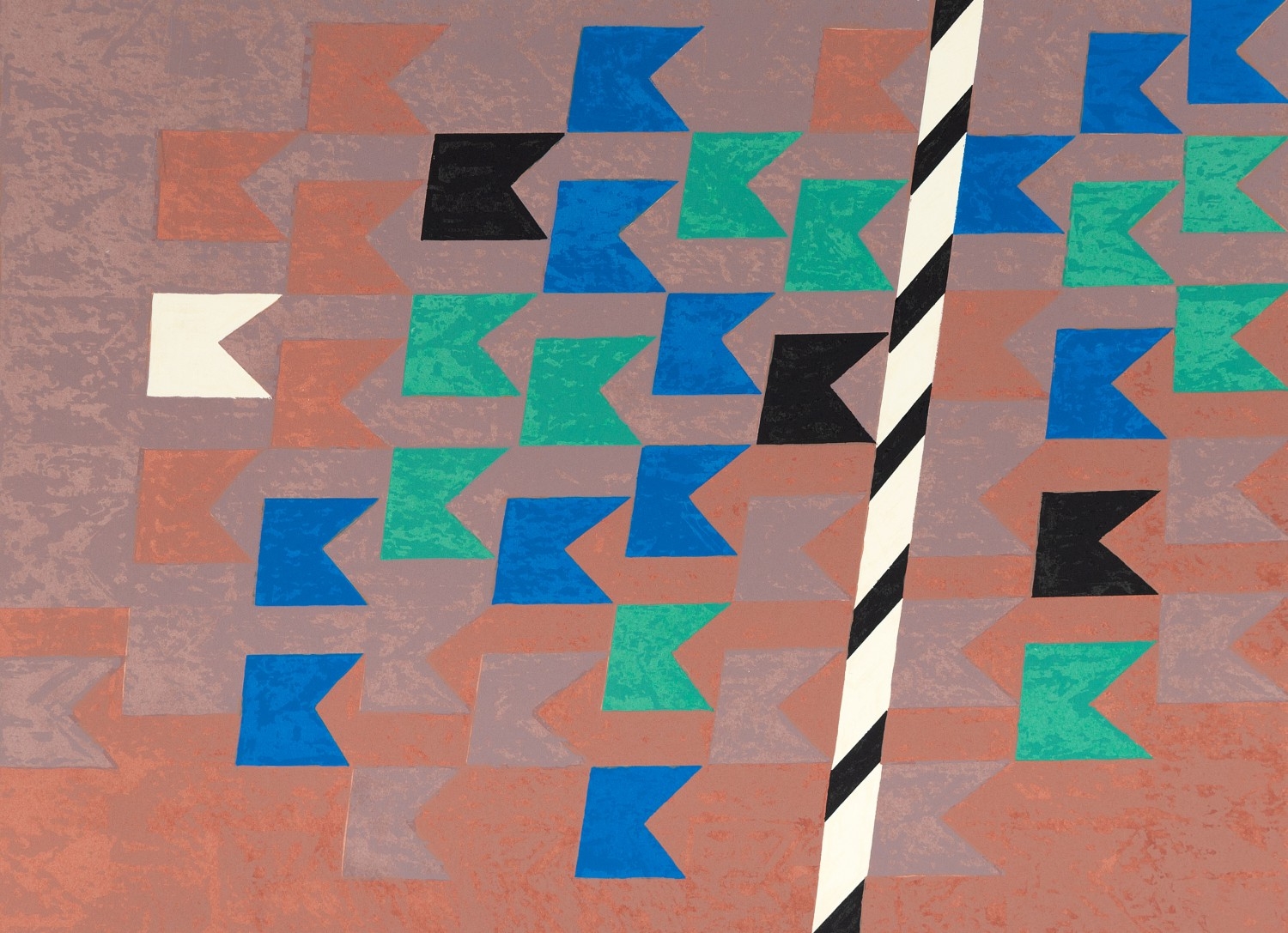 Alfredo Volpi | Bandeirinhas e Mastro | MutualArt