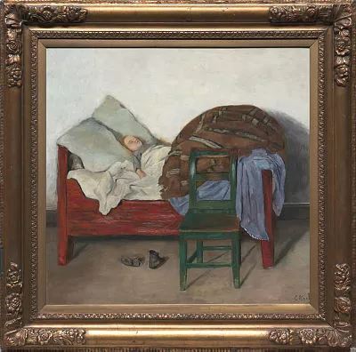 Christian Krohg | Sovende barn, Maren Sofie Gaihede Skagen | MutualArt