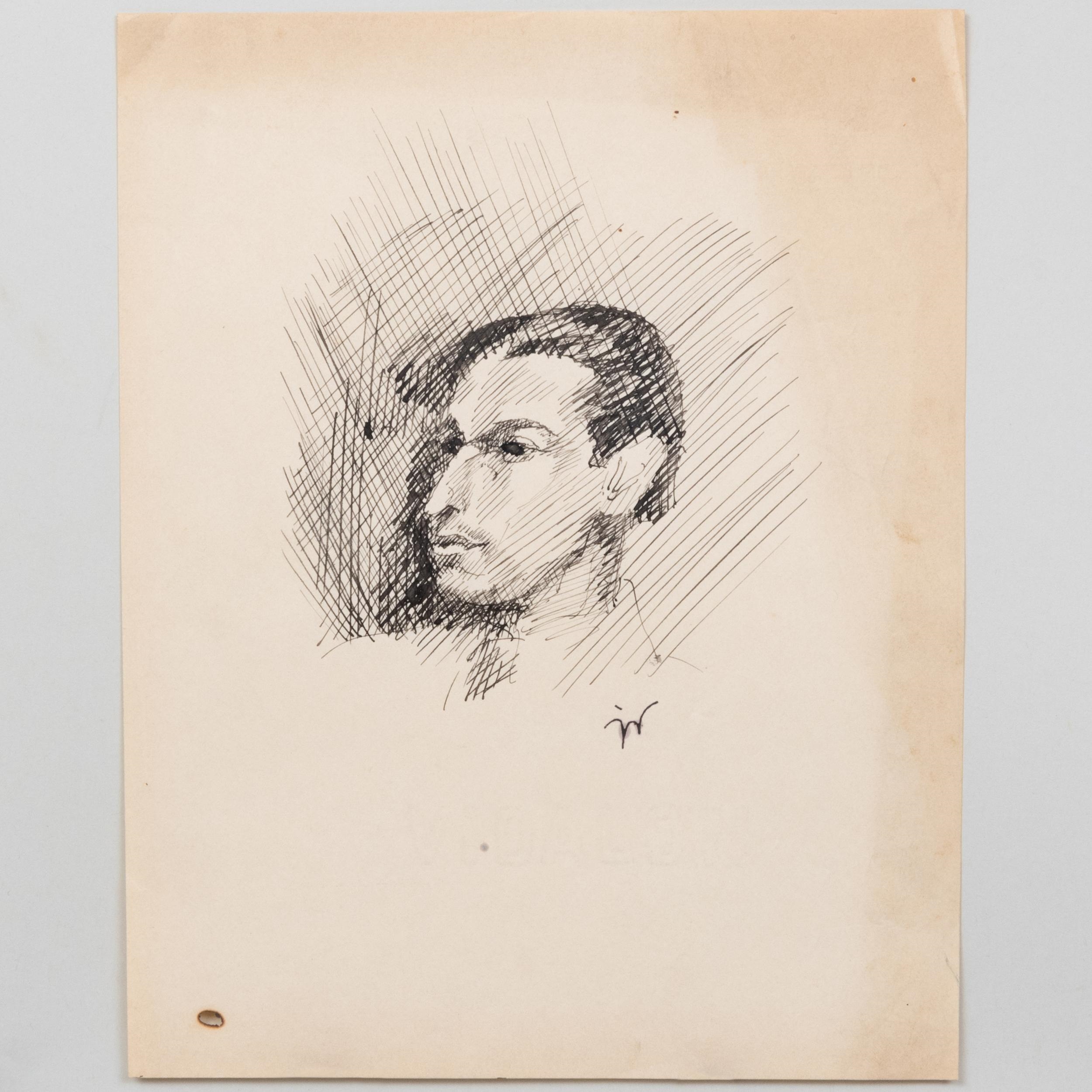 Jacques Villon | Portrait of Marcel Duchamp | MutualArt