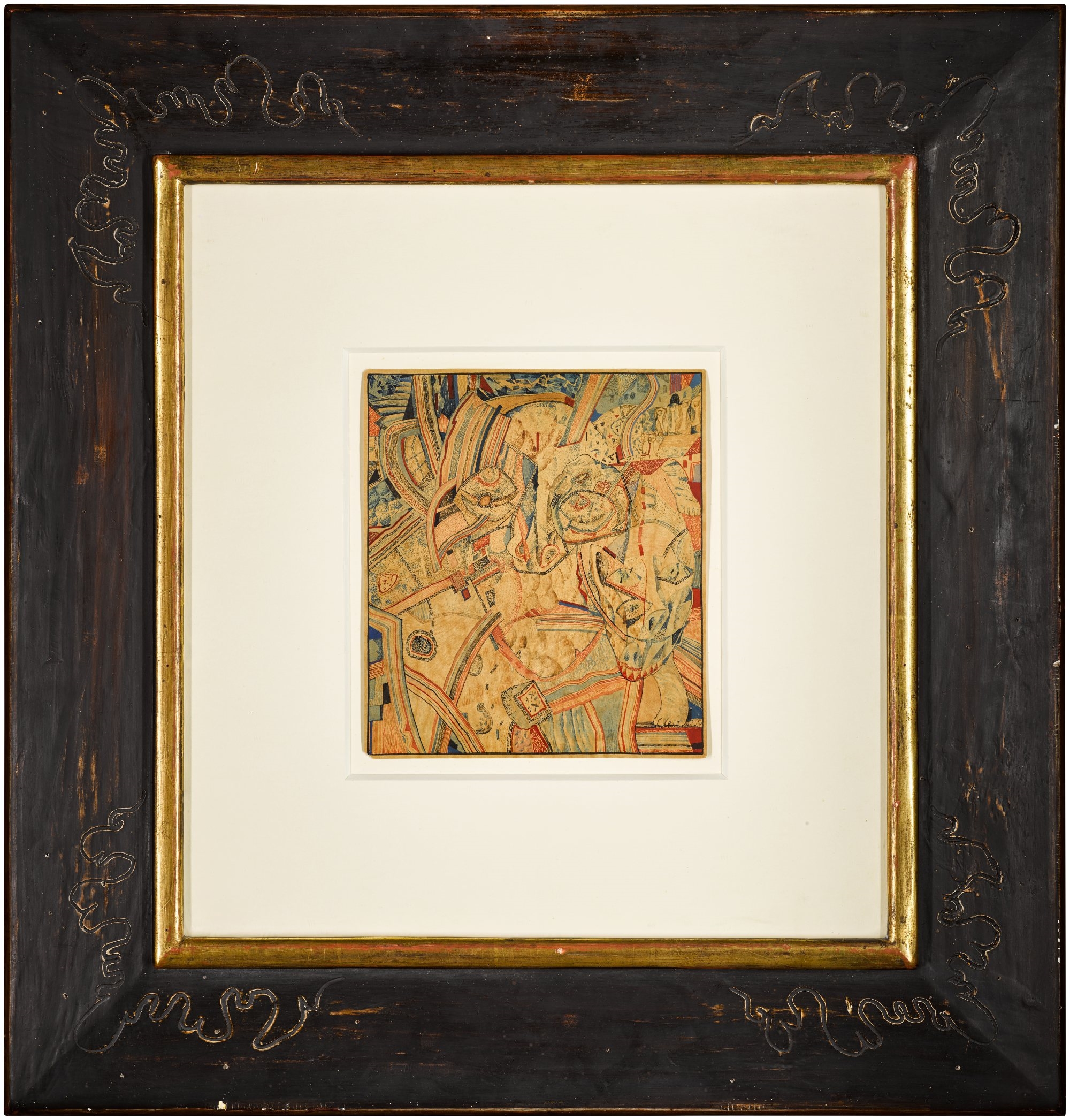 Pavel Filonov | Untitled (Head and Beast) (Mid 1920s) | MutualArt