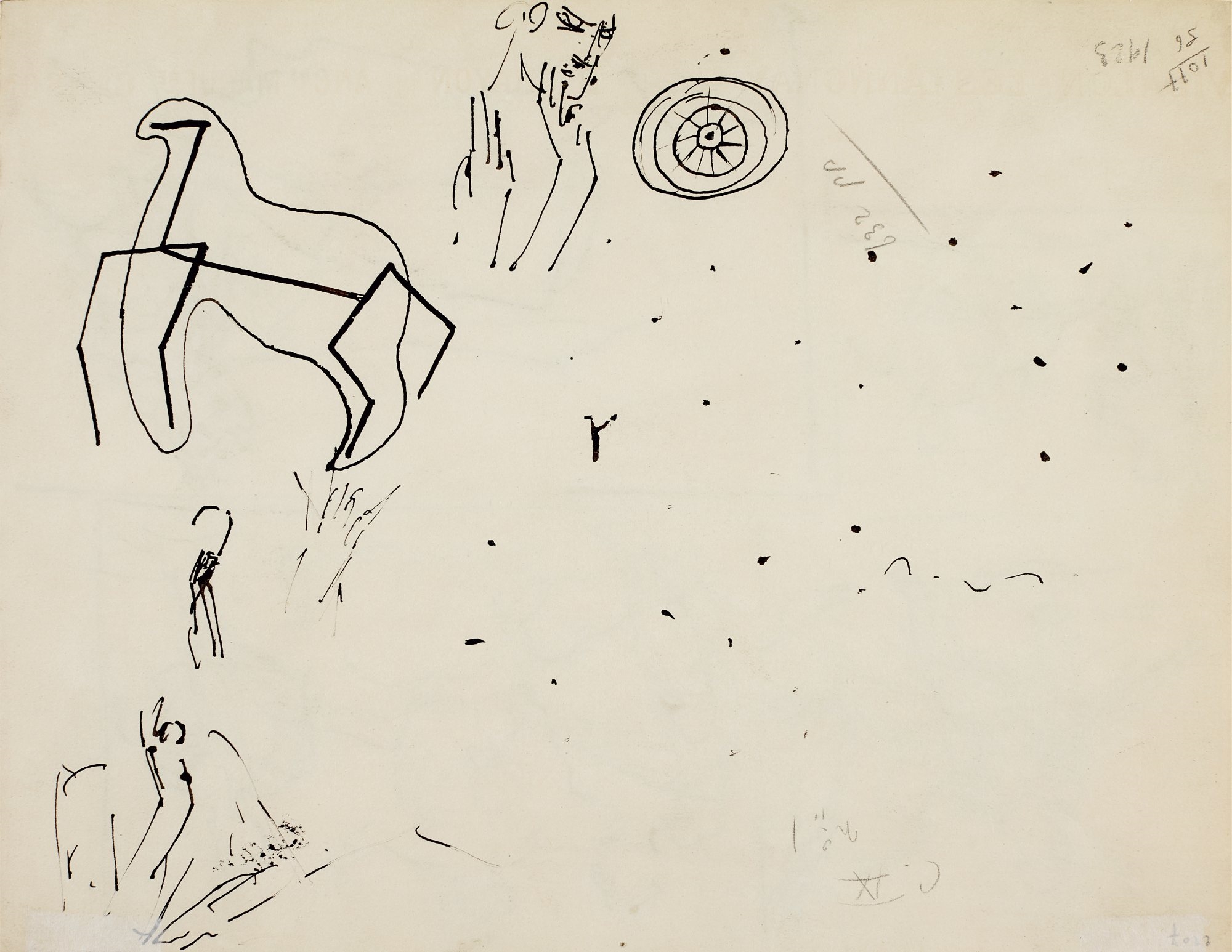 Pablo Picasso | Quatre études de personnages - recto Etudes - verso ...