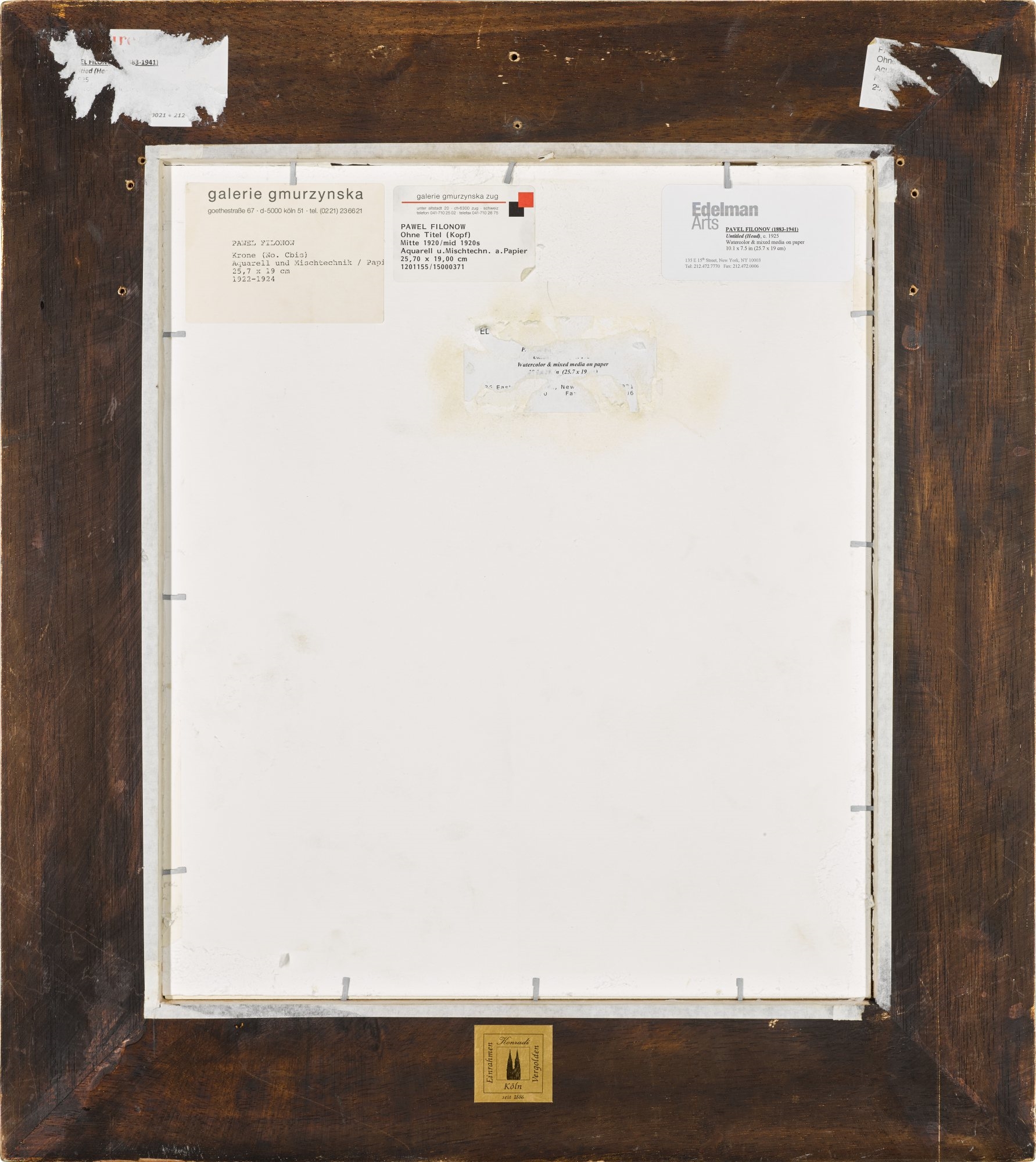 Pavel Filonov | Untitled (Head) (Mid 1920s) | MutualArt