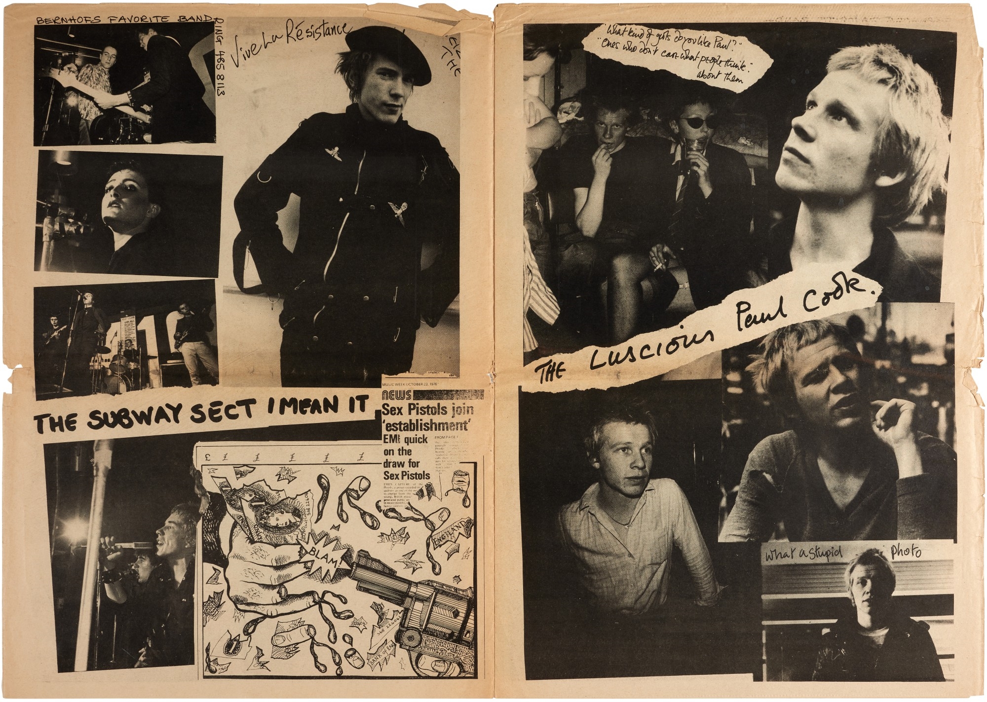 Jamie Reid | Anarchy in the UK newspaper No. 1, [December] | MutualArt