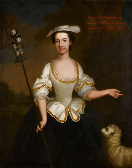 Pieter Van Bleeck | Portrait of Mary Bartholomew, as a shepherdess ...