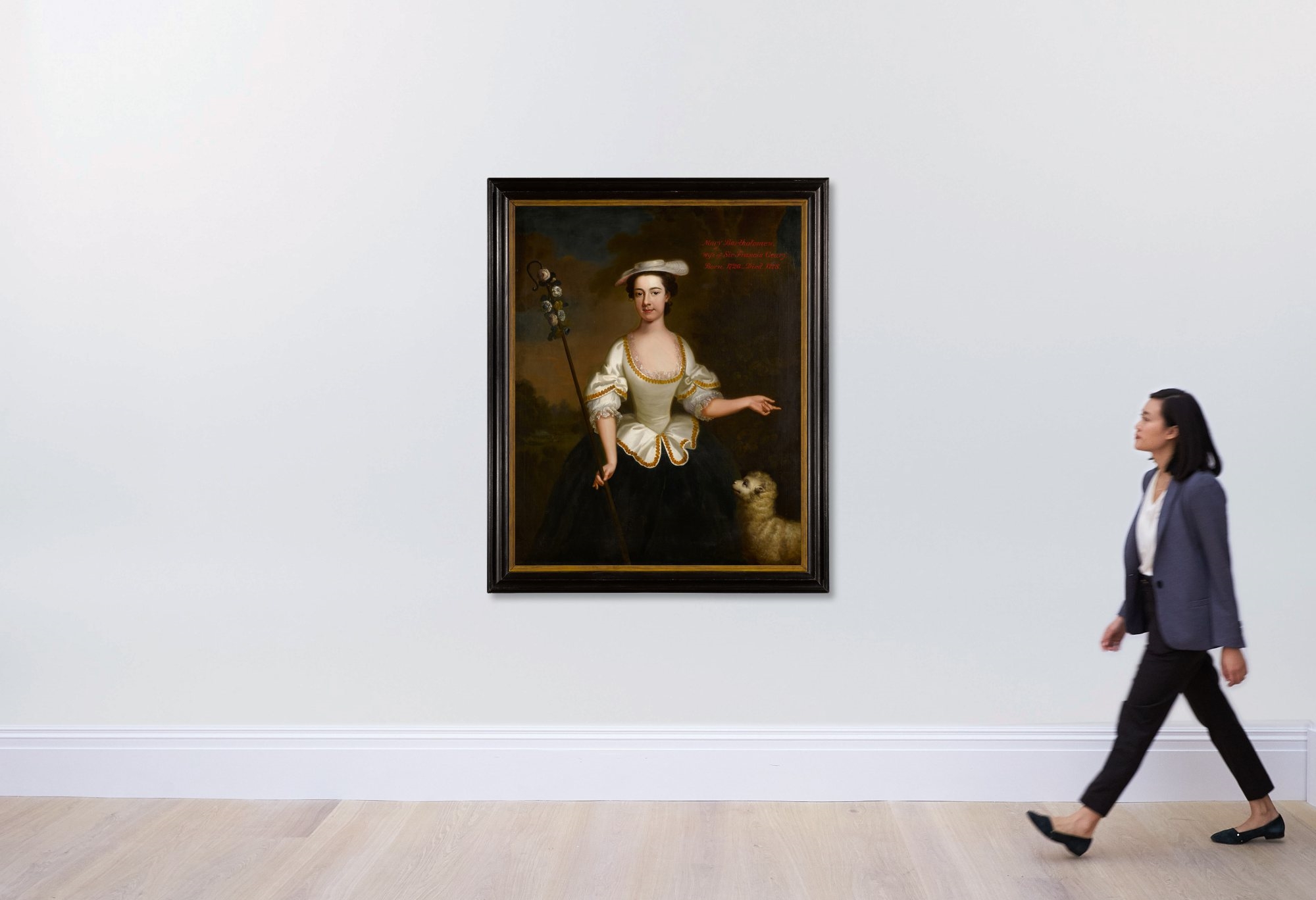 Pieter Van Bleeck | Portrait of Mary Bartholomew, as a shepherdess ...