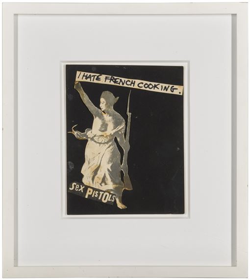 Jamie Reid | Original collage, 'I HATE FRENCH COOKING', autumn (1976 ...