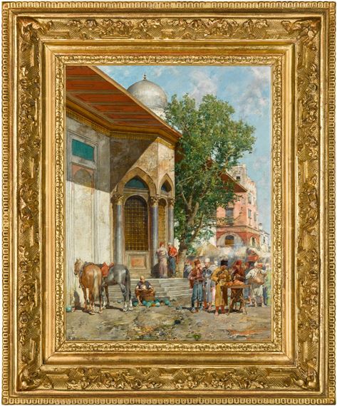 Alberto Pasini | By the Fountain | MutualArt