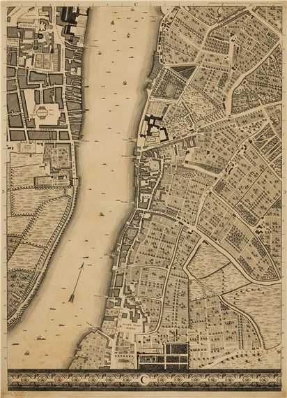 John Rocque | A Plan of the Cities of London and Westminster and ...