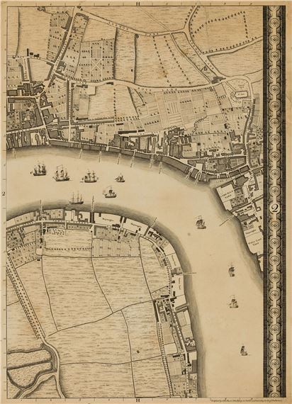 John Rocque | A Plan of the Cities of London and Westminster and ...