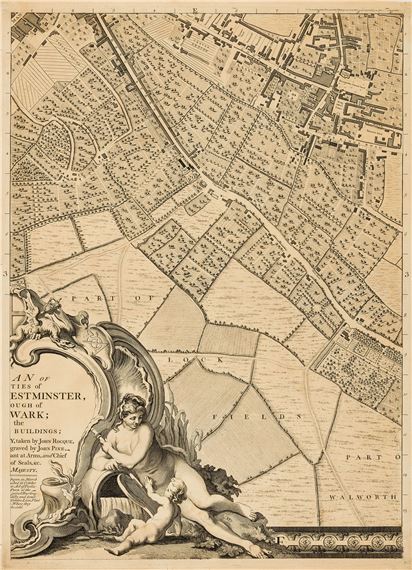 John Rocque | A Plan of the Cities of London and Westminster and ...