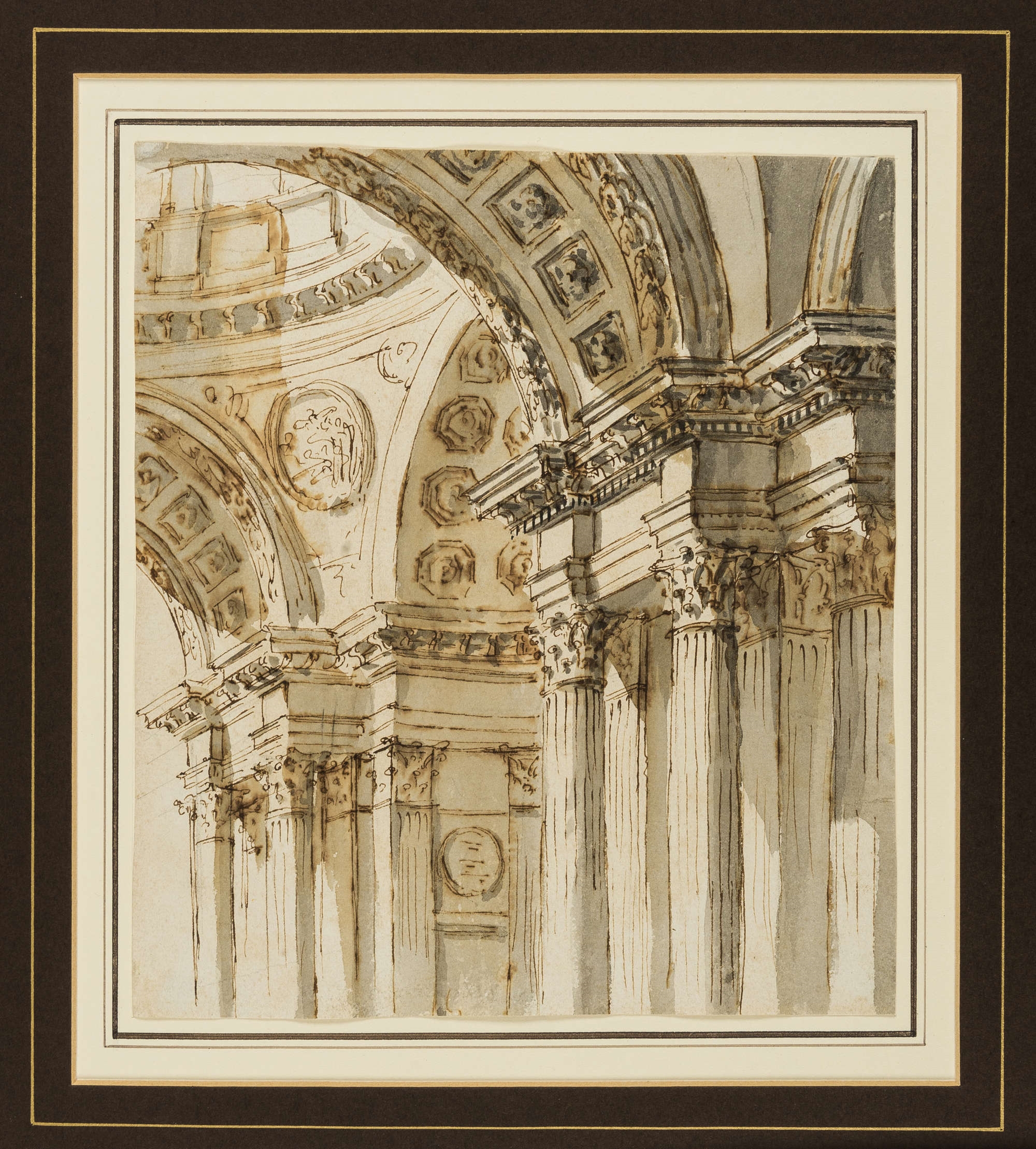 Robert Adam | Three sheets of vaulted interiors | MutualArt