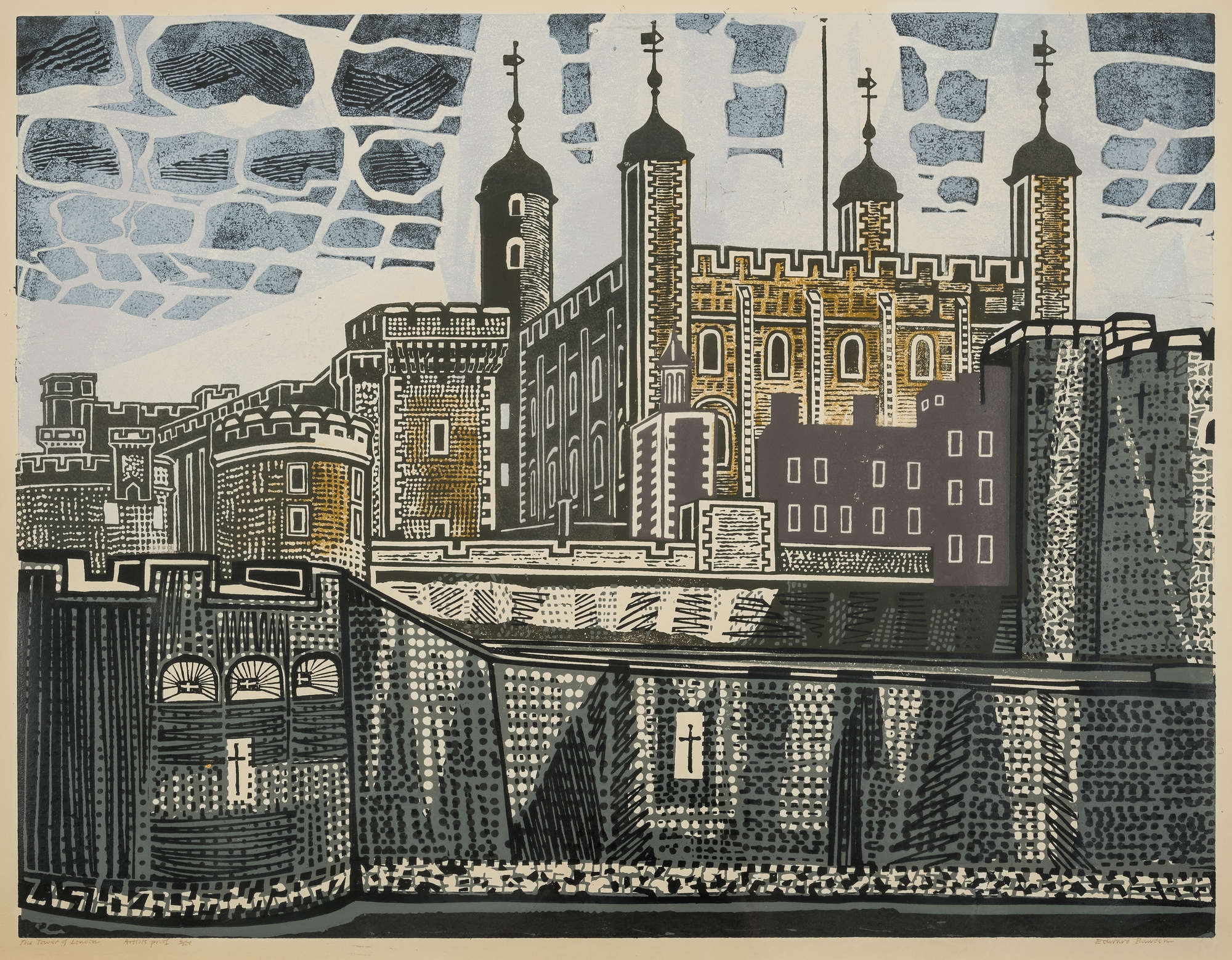 Edward Bawden | The Tower of London (1966) | MutualArt